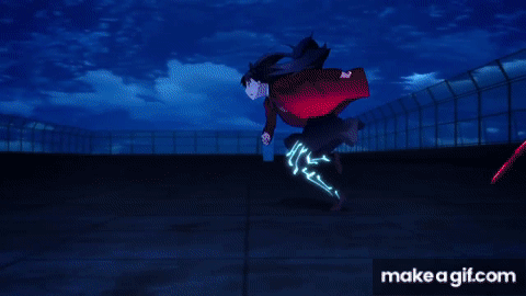 Fate/stay night UBW (2014) - Archer vs Lancer school fight 60fps FI ...