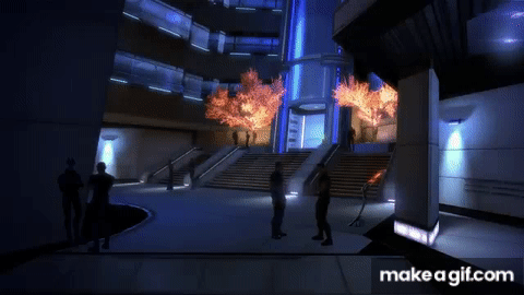 Mass Effect - Citadel: C-SEC Atrium (1 Hour of Music) on Make a GIF