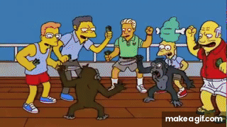 The Simpsons - Monkey Knife Fight (S11Ep12) on Make a GIF