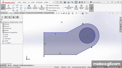 curso de solidworks "Cota inteligente" on Make a GIF