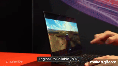 This New Extendable Screen is INSANE! (Lenovo at CES 2026) on Make a GIF