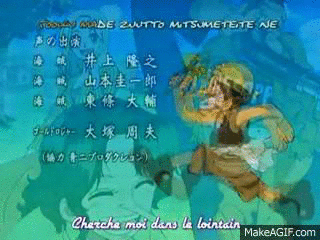 Usopp child run on Make a GIF