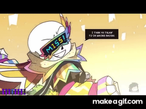 Fresh Sans Vs Ink Sans - Underverse 0.7 on Make a GIF