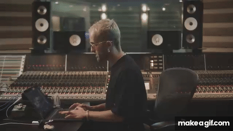 Producing The Weeknd's vocals with Illangelo on Make a GIF