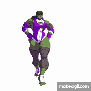 She-Hulk Walk Cycle Animation! on Make a GIF