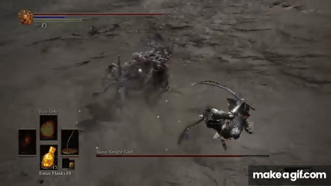 Dark Souls 3 Ringed City: Slave Knight Gael Boss Fight [4K 60FPS] on ...