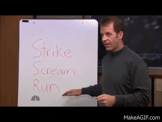 Strike, Scream, Run on Make a GIF