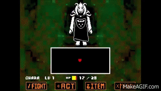 Undertale - Asriel Dreemurr Fight (Pacifist Run) on Make a GIF