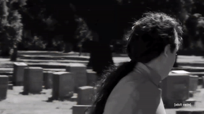 Tim and Eric - Spagett at the Cemetery on Make a GIF