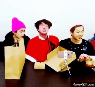 BTS JIN YELLING TO RAPMONSTER (방탄소년단) on Make a GIF