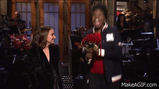Natalie Portman Announcer Monologue - SNL on Make a GIF