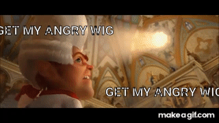 angry wig on Make a GIF