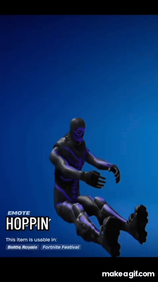 Hoppin Dih Dih Dih Fortnite Emote Original Form On Make A Gif