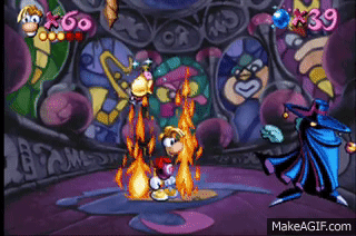 Rayman VS. Mr. Dark on Make a GIF