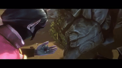 Love story of Templar Assassin and Tiny on Make a GIF