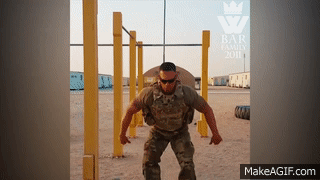 MILITARY Training - STRONG SOLDIER in Real Life (Diamond Ott) on Make a GIF