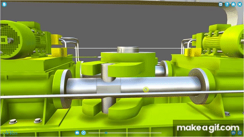 How Massive Ship Steering Gears Work! on Make a GIF