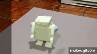 Wobbly - The 3D Printed, Walking Automaton on Make a GIF