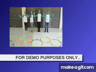 TEAM BUILDING GAME - HULA HOOPS POOL RELAY on Make a GIF