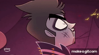 Lucifer Morningstar Fights Adam | Hazbin Hotel | Prime Video on Make a GIF