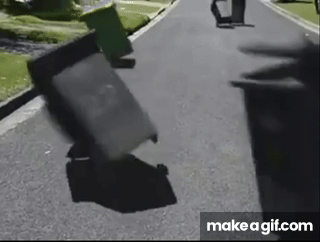Trash cans dancing meme. on Make a GIF