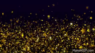Shimmering Gold Stars - Free Stock Video Background Loop on Make a GIF