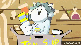 Undertale Animation - High on Tem Flakes [Music Video] Temmie on Make a GIF