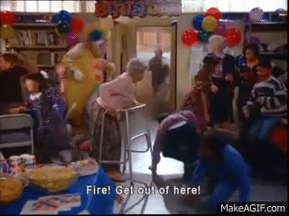 Seinfeld - George and the fire on Make a GIF