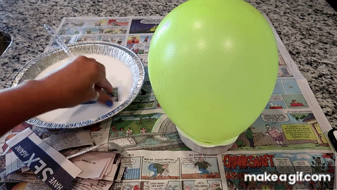 How To Paper Mache - FLOUR VS GLUE 📍 How To With Kristin on Make a GIF