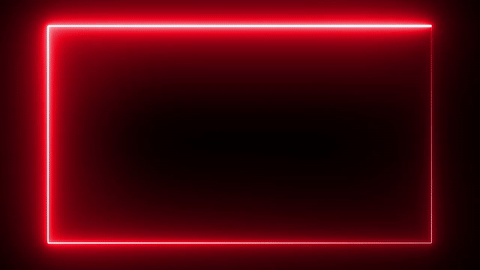 No Copyright Royalty Free Red Color Neon lights rectangle frame ...