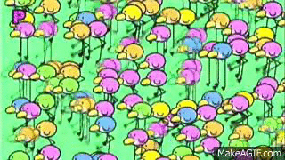 Flock Step Zoom Loop on Make a GIF