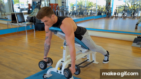 5 Best Rear Delt Exercises (DUMBBELLS ONLY!) on Make a GIF