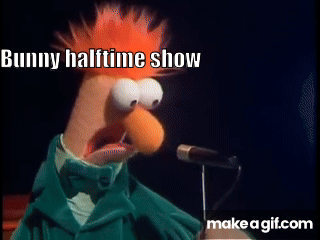 Bad Bunny halftime show be like on Make a GIF