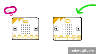 micro:bit radio on Make a GIF