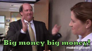 Big money the office on Make a GIF