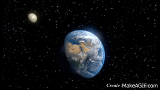 Rotasi Bumi dan Bulan on Make a GIF