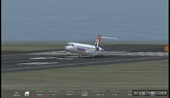 Infinite flight: 767, A380, 717, A340 landings on Make a GIF