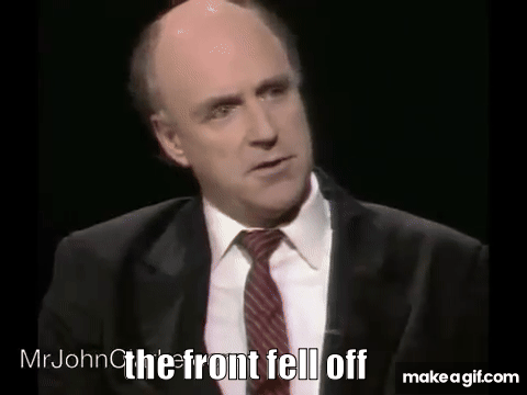 Clarke and Dawe - The Front Fell Off on Make a GIF