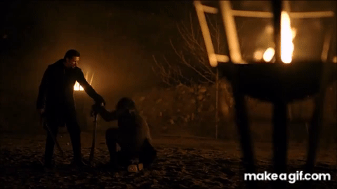 Oliver Queen training with league of assassins on Make a GIF