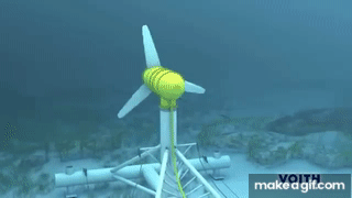 Ocean Energy - Tidal Current Turbine on Make a GIF