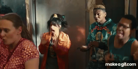 Jackpot (2024) | Noel & Katie Escape The Safe Room Scene on Make a GIF