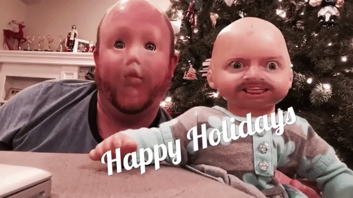 CREEPIEST FACE SWAP EVER!!! | Woodsie has gone too far on Make a GIF