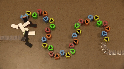 Amazing COLOR CHANGING Dominoes! on Make a GIF