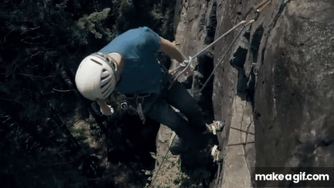 REI demonstrates advanced technique for stepping on ropes. on Make a GIF