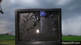 Magnavox TV Destruction on Make a GIF