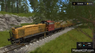 Farming Simulator 17 Agricultural freight Train on Make a GIF