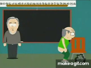 South Park - Miss Garrison Flinging Poop on Make a GIF