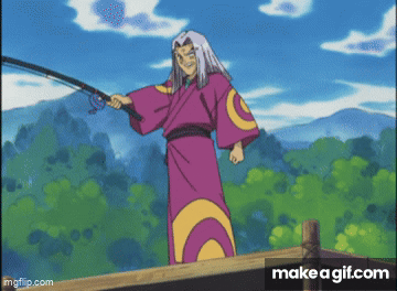 Pokemon - Sullivan Fishing for a Remoraid on Make a GIF