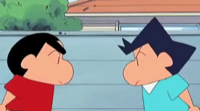 Escena beso de Shin-chan y Kazama 2 (shinkaza) on Make a GIF
