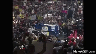 FULL-LENGTH - Raw - "Stone Cold' drives a zamboni to the ring on Make a GIF